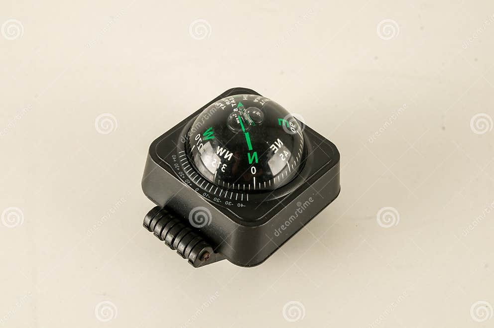 A Surface Mount Liquid-filled Compass Stock Image - Image of south ...