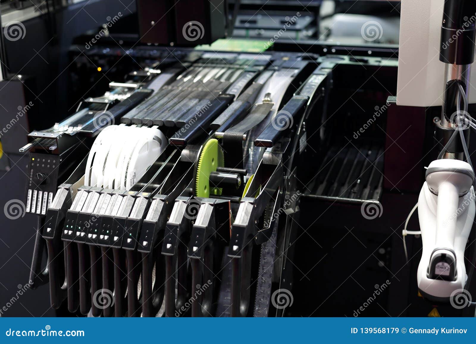 Surface Mount Technology Placement Machine Stock Image - Image of ...