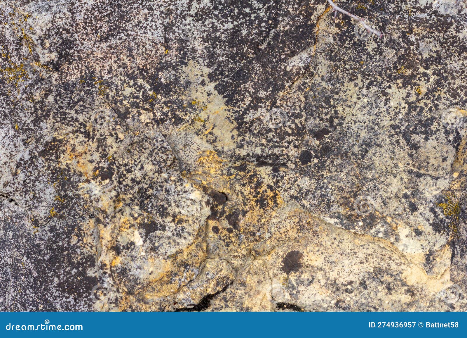 The Surface of a Mountain Plateau with a Shallow Stone Structure ...