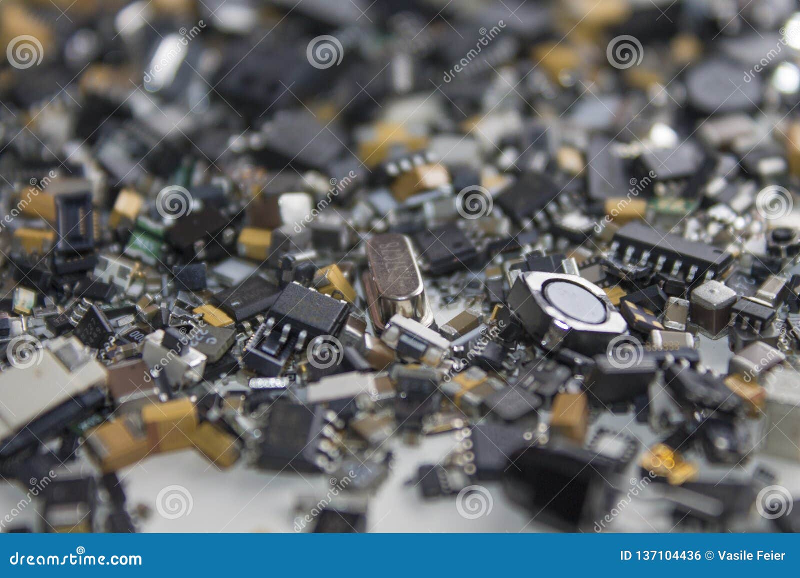 Surface Mounted Components Pile Stock Photo - Image of components ...
