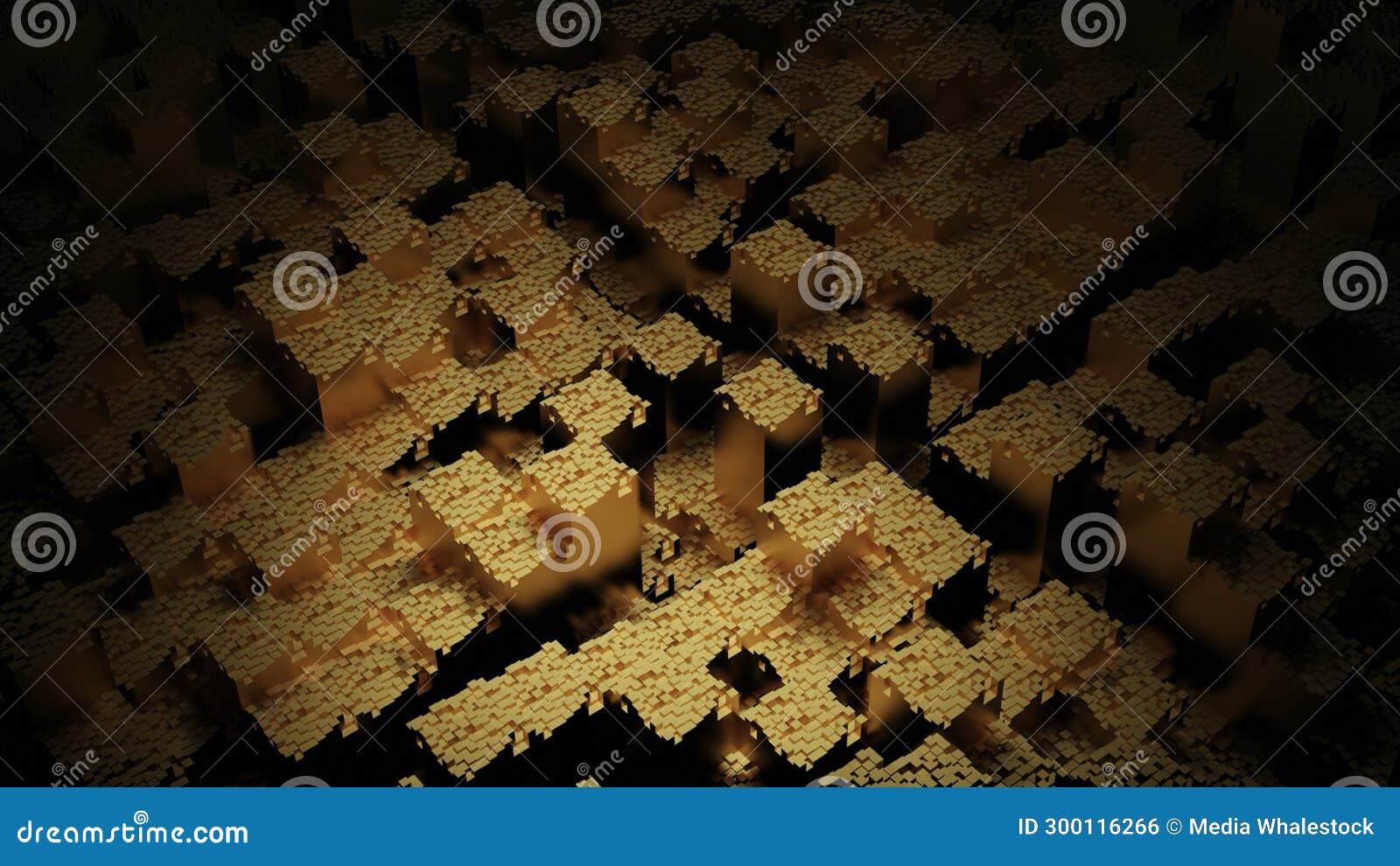 Surface of Moving Squares. Design. Squares Moving in Chaotic Waves ...