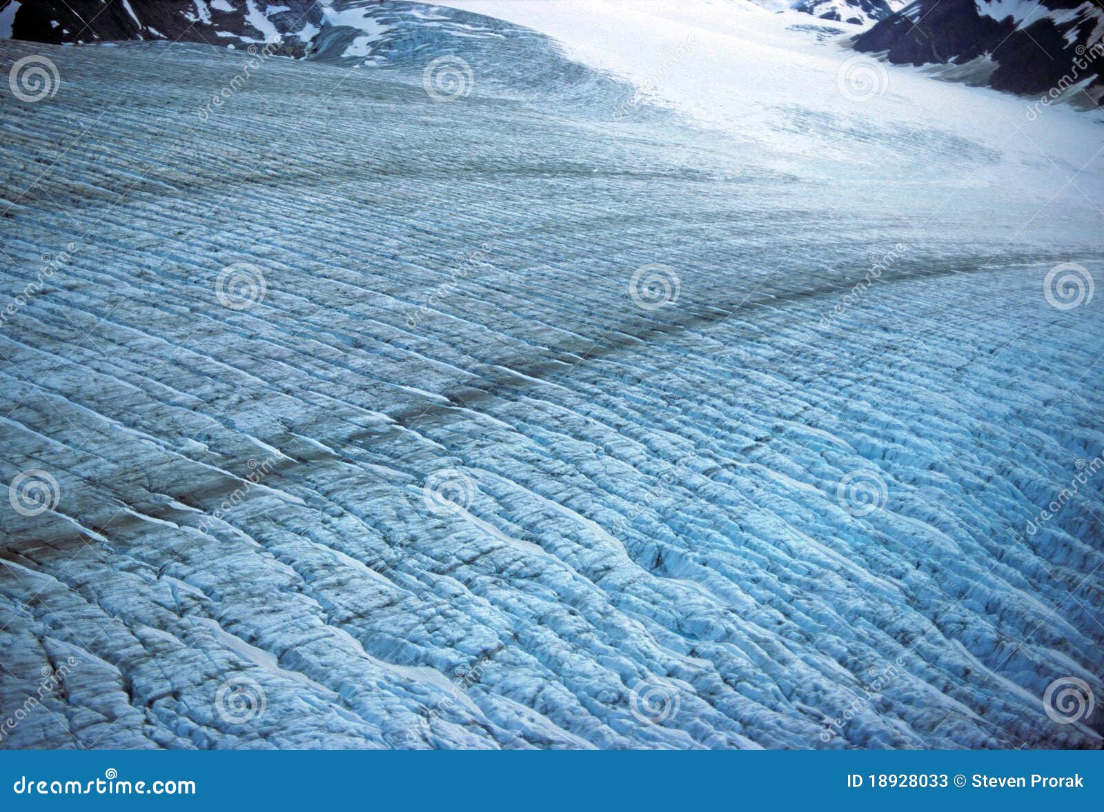 Surface of the Muir Glacier Stock Image - Image of wilderness, blue ...