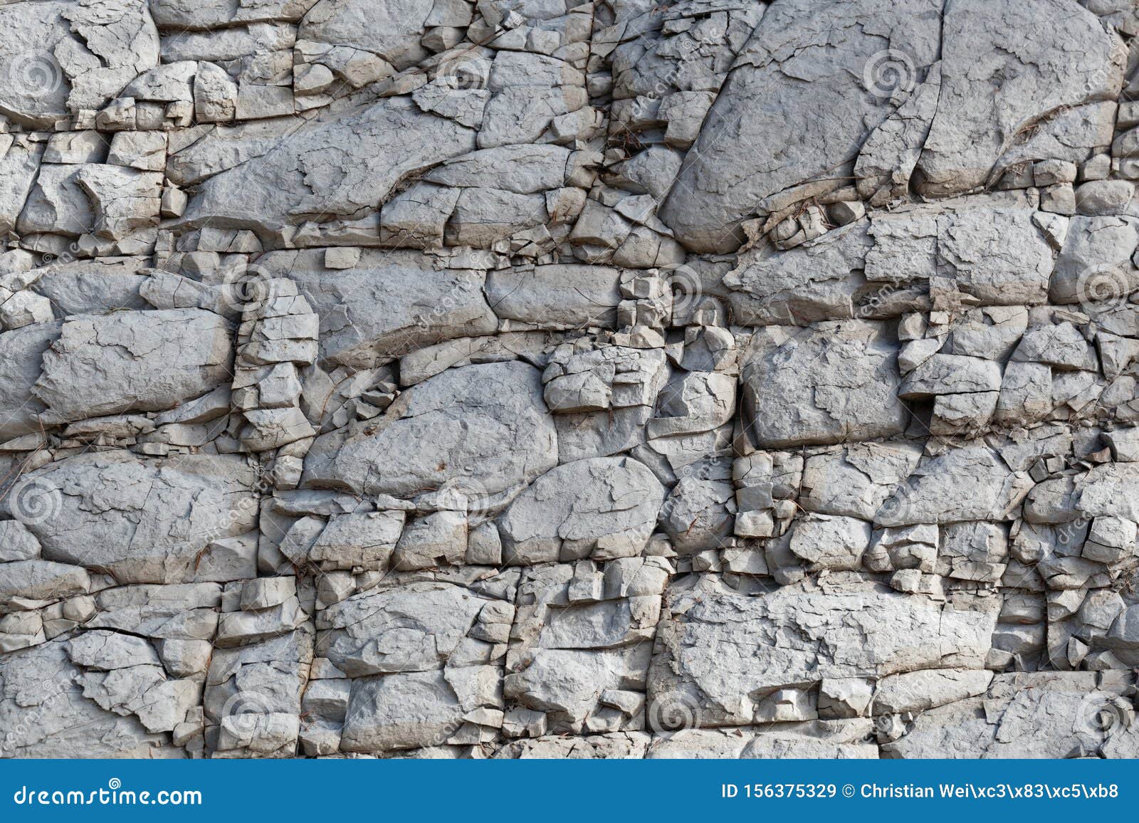 The Surface of a Nodular Limestone Stock Image - Image of fragmented ...