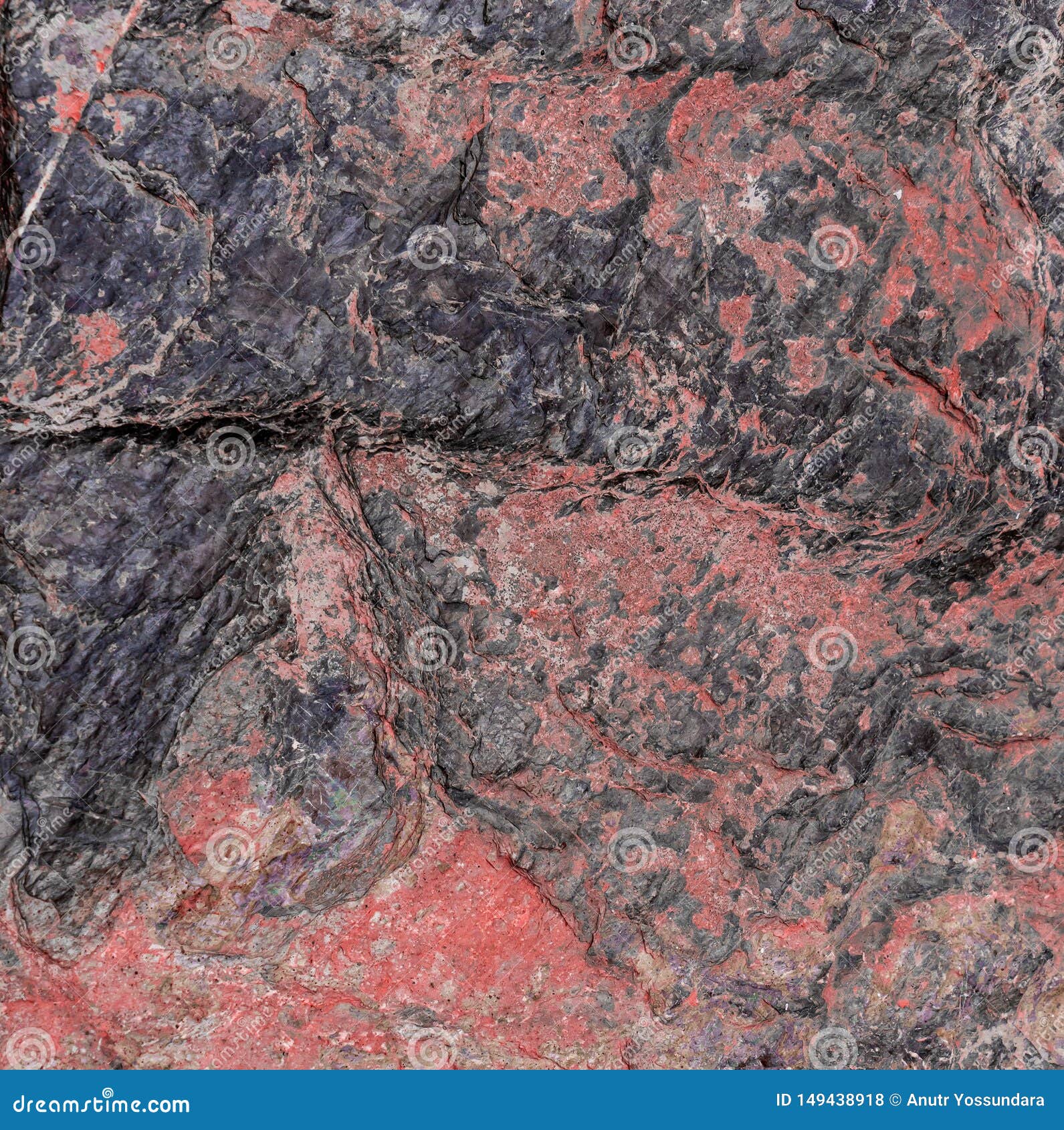 Surface Noire Rouge De Roche Pour Le Fond De Texture Photo stock ...