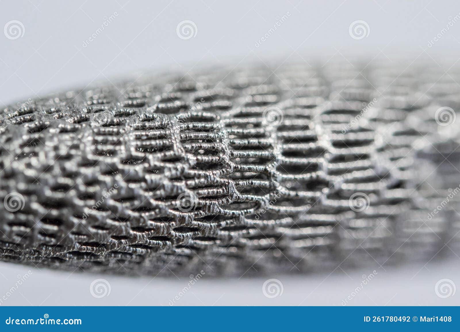 Surface of Object Printed on 3D Printer for Metal Macro. Close-up View ...