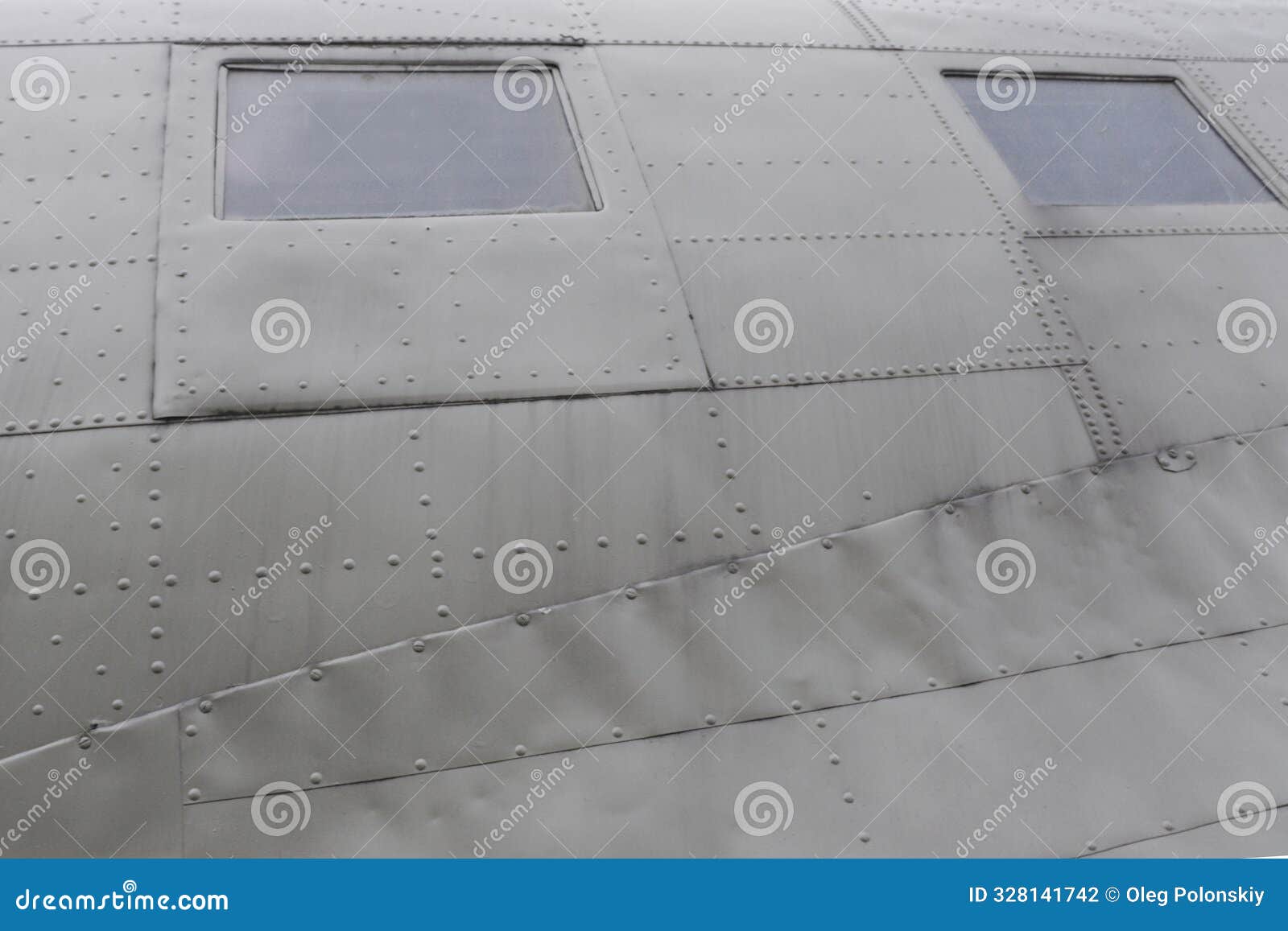 The Surface of an Old Airplane Fuselage. Stock Photo - Image of body ...