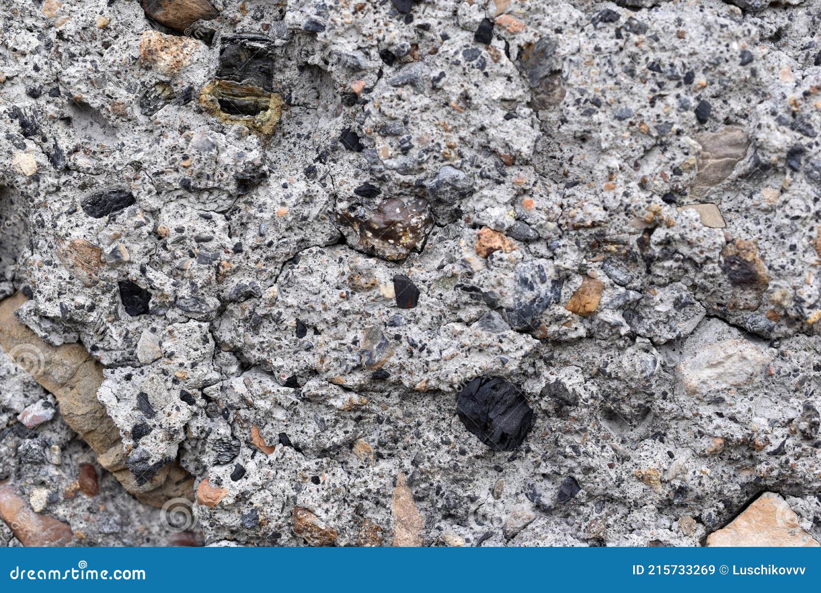 The Surface of an Old Cinder Block Falling Apart Stock Image - Image of ...