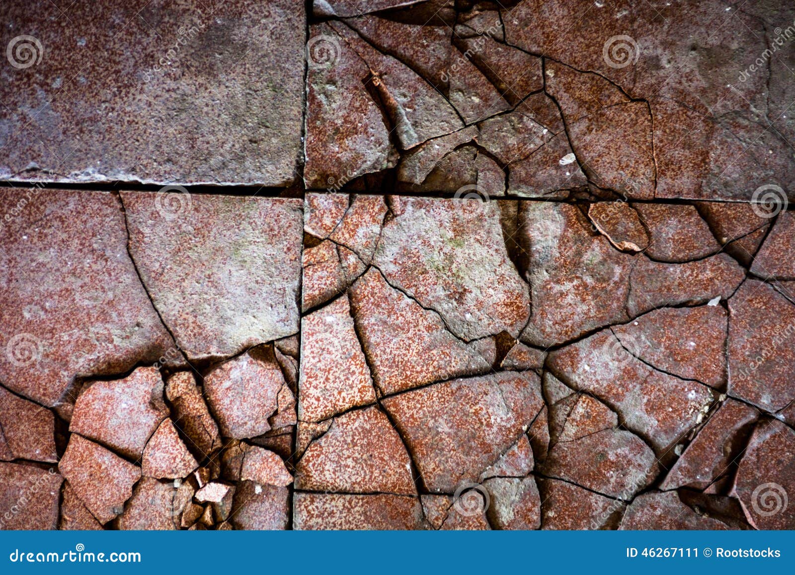 Surface of the Old and Damaged Tiles Stock Image - Image of building ...