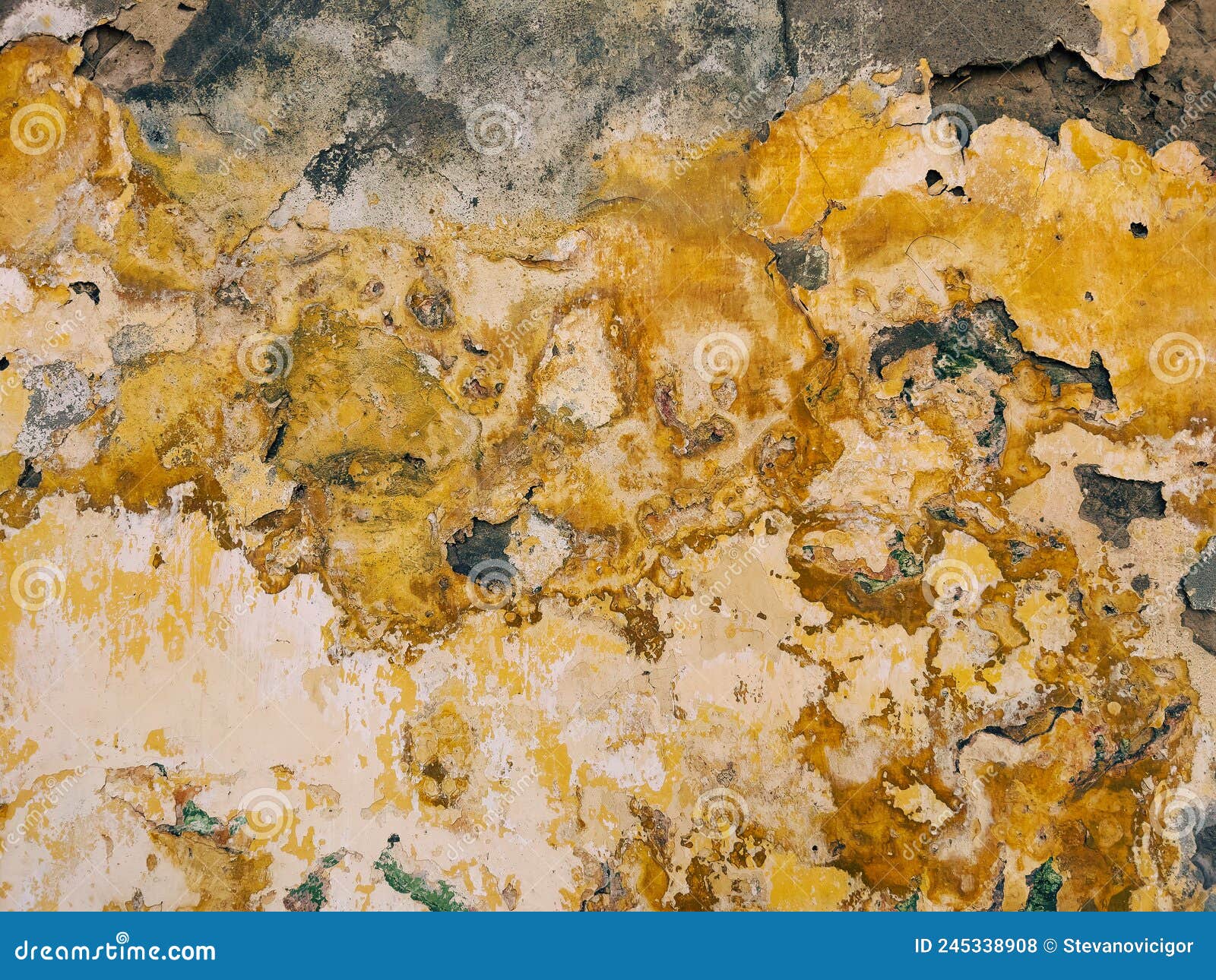 Surface of an Old Damaged Wall As Background and Texture Stock Photo ...