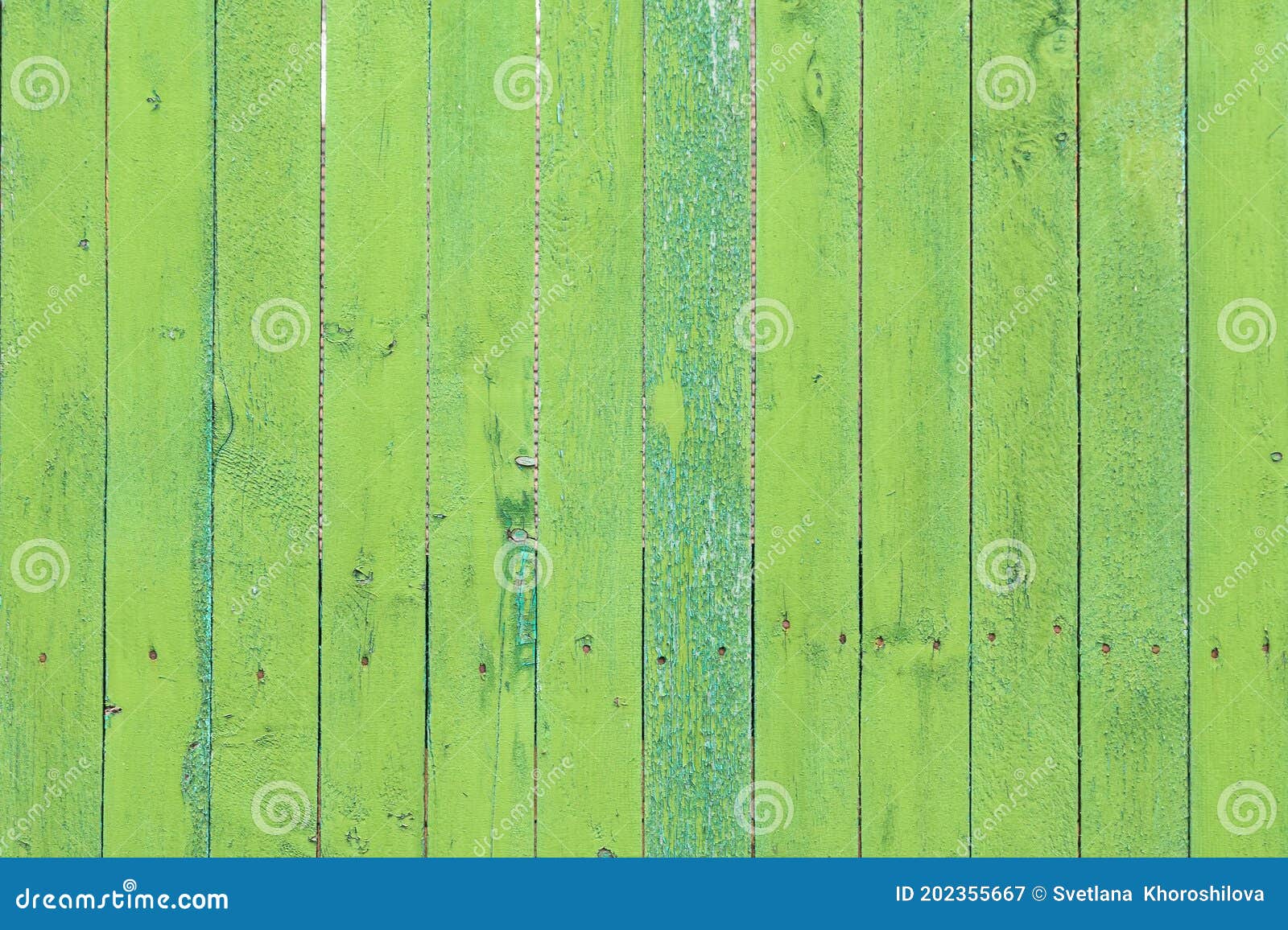 The Surface of an Old Green Wooden Board As a Texture. the Boards are ...