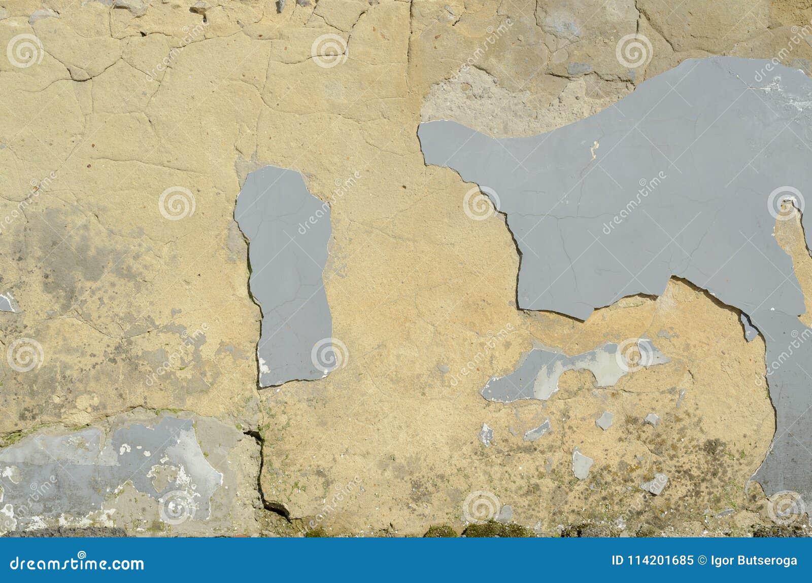 Surface with Old Grey Color and Different Defects Stock Image - Image ...