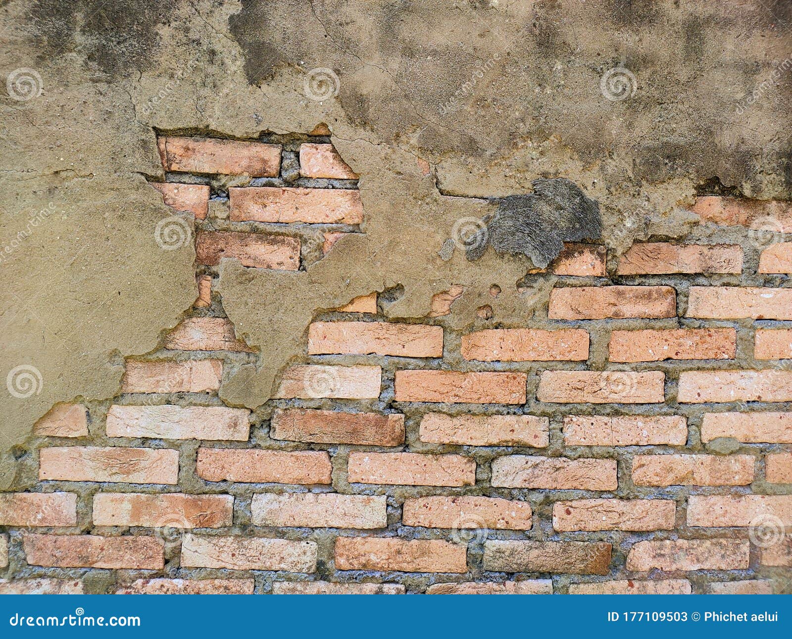 The Surface of the Old Masonry Wall is about To Decay.background Stock ...