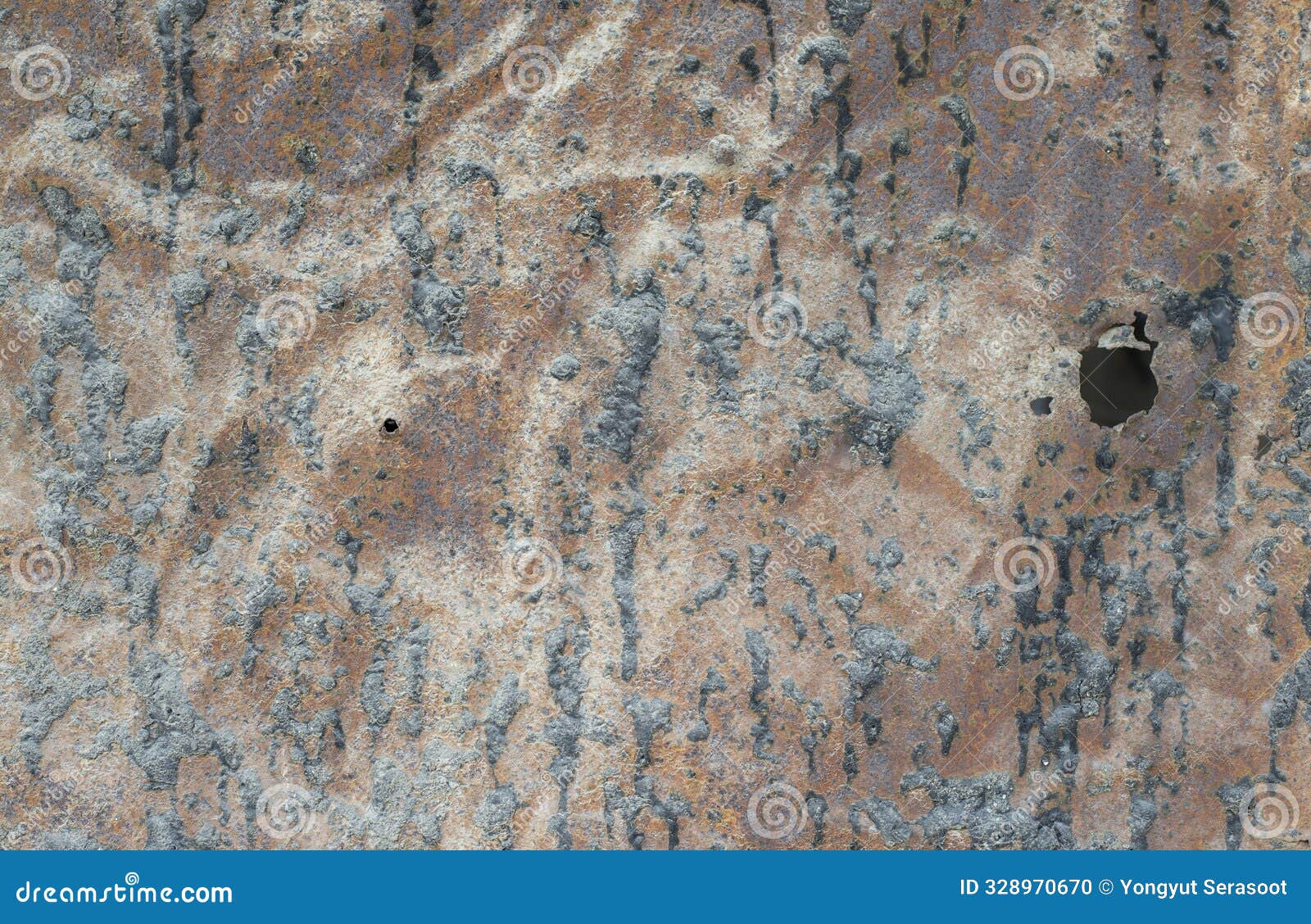 The Surface of Old Metal Objects that are Rusty and Black Stained Stock ...