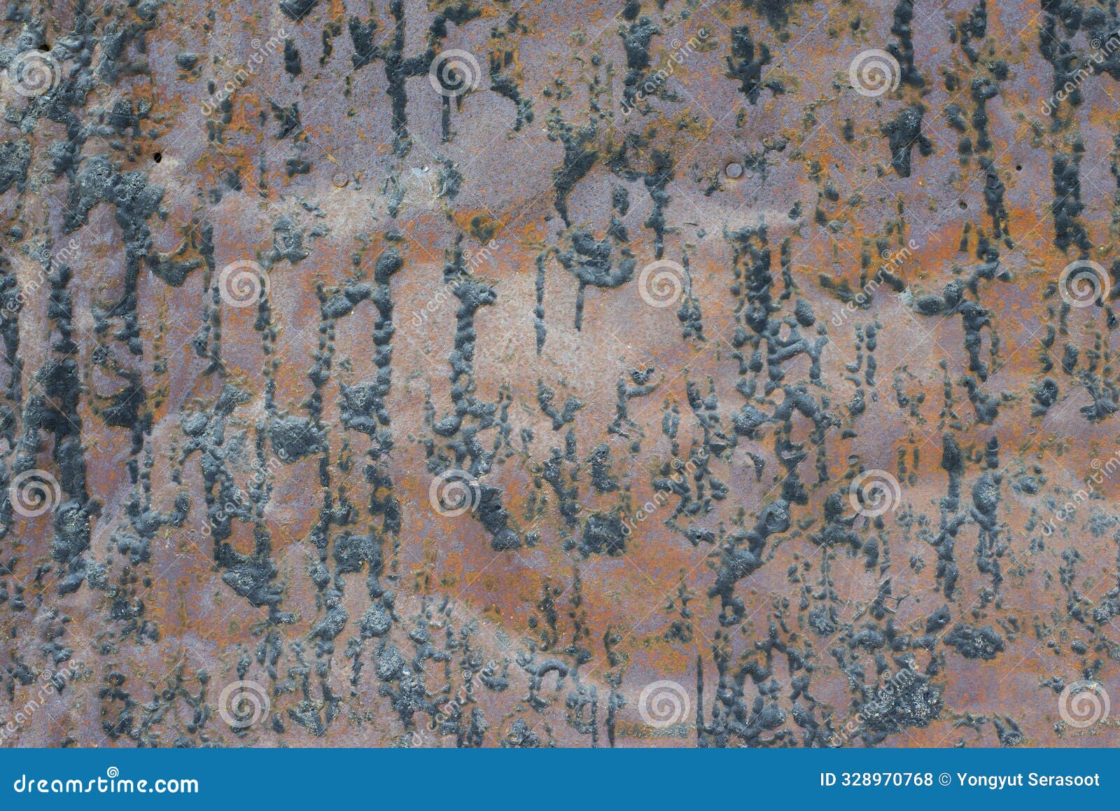 The Surface of the Old Metal Wall that Has Rust, Iron and Black Stains ...