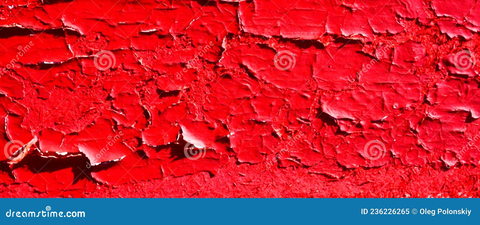A Surface of Old Red Peeling Paint Stock Image - Image of textured ...