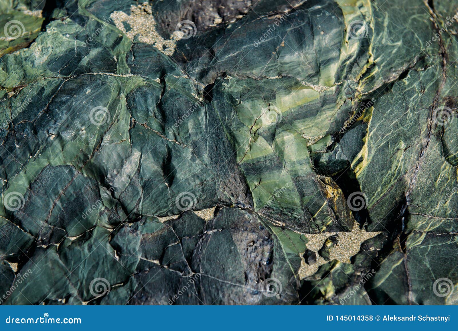 The Surface of an Old Rock with Cracks. Old Rock Texture Wild ...