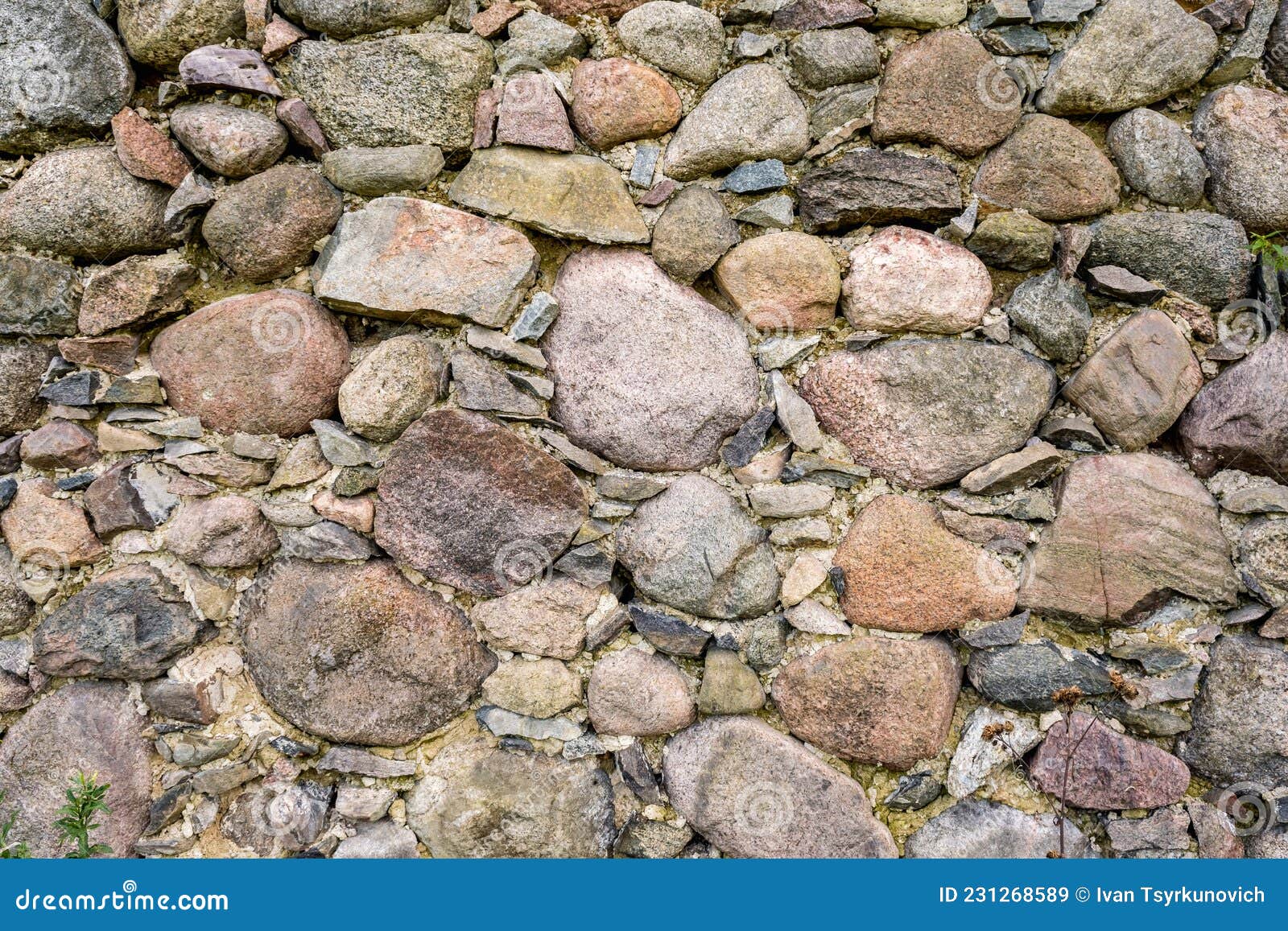 Surface of Old Wall of Huge Stones of a Destroyed Ancient Building ...
