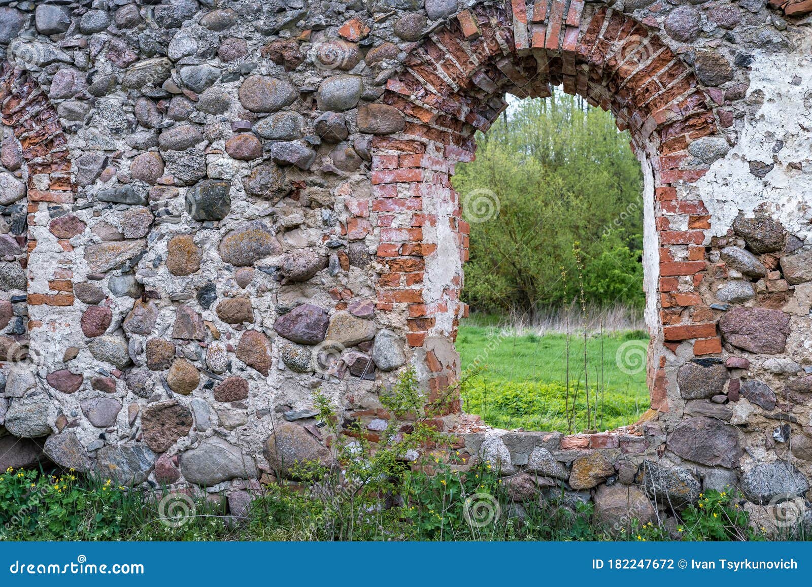 Surface of an Old Wall of Huge Stones of a Destroyed Building Stock ...