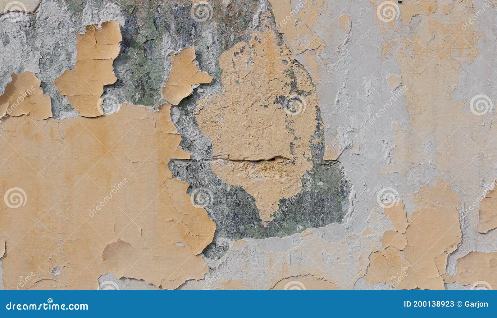 The Surface of the Old Wall with the Paint Flying Off Stock Image ...