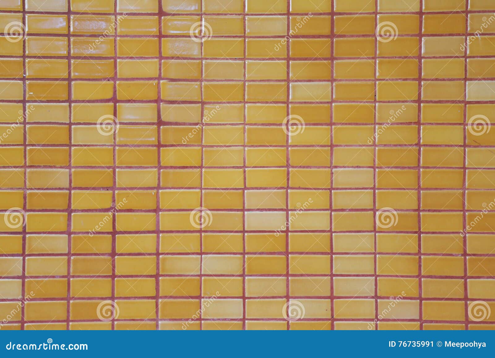 Surface of the Old Wall Yellow Tile. Stock Image - Image of abstract ...