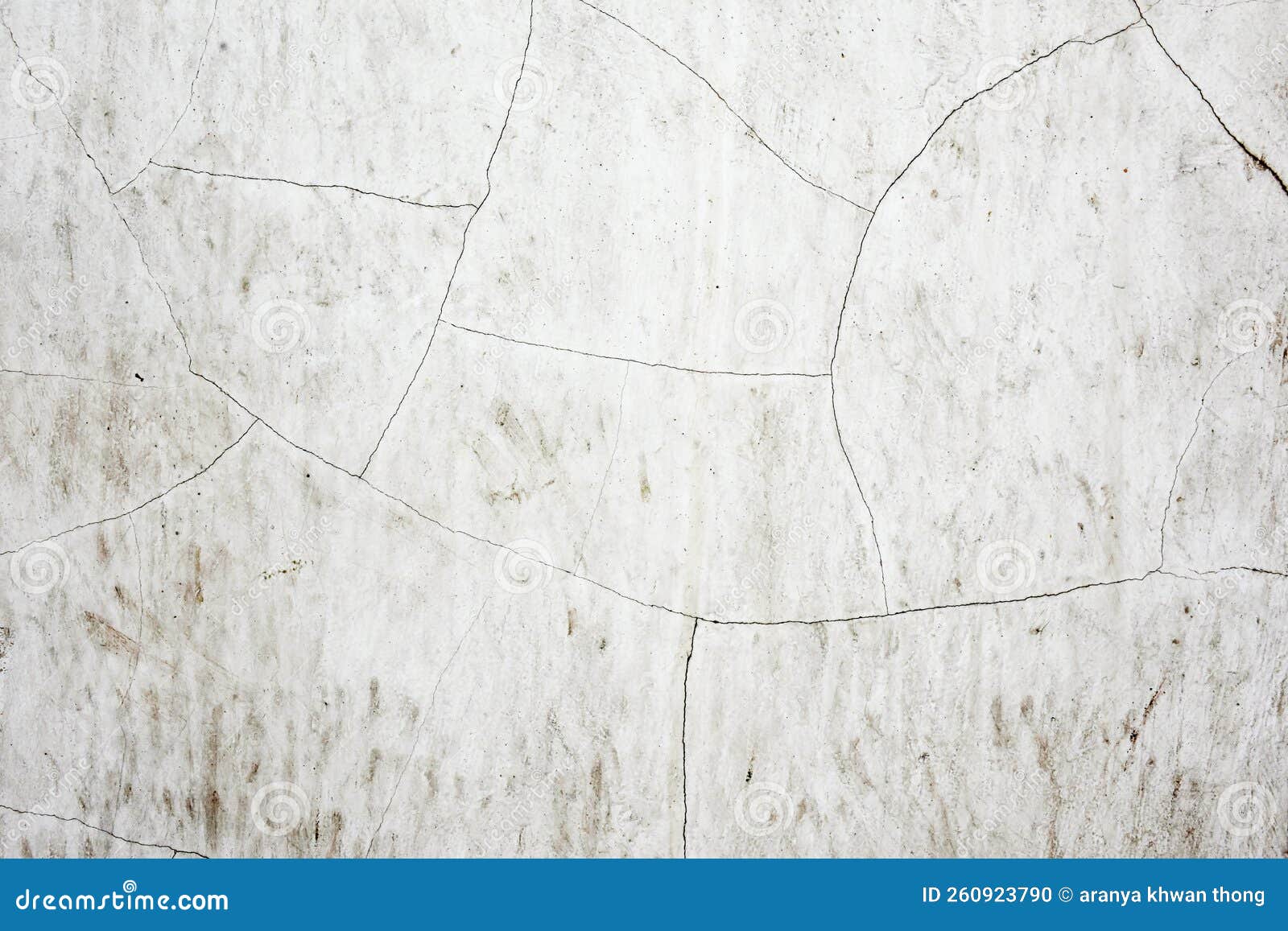 The Surface of the Old White Concrete with Light Stains and Fine Line ...