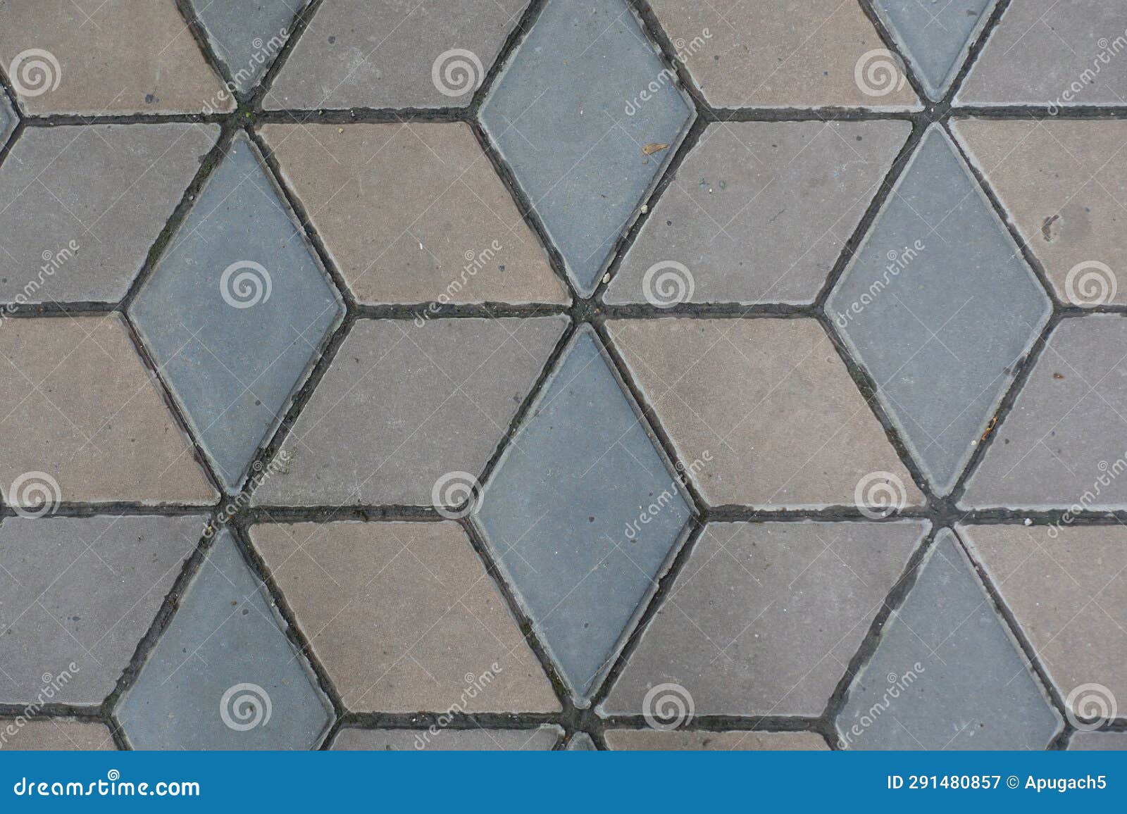 Surface of Pavement Made of Brown and Grey Concrete Blocks Stock Image ...
