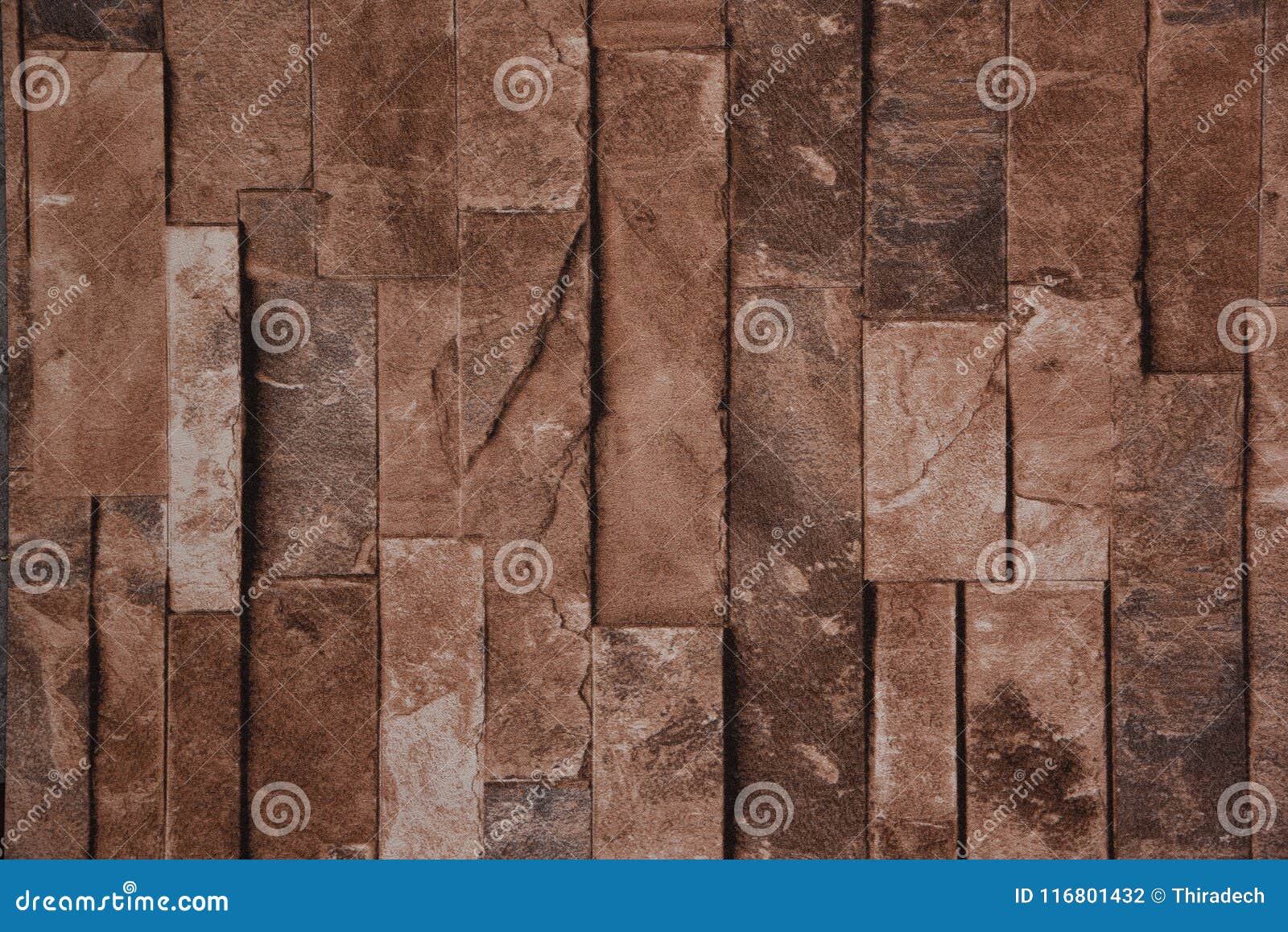 Vintage Brick Patterned Wallpaper. Stock Photo - Image of design ...