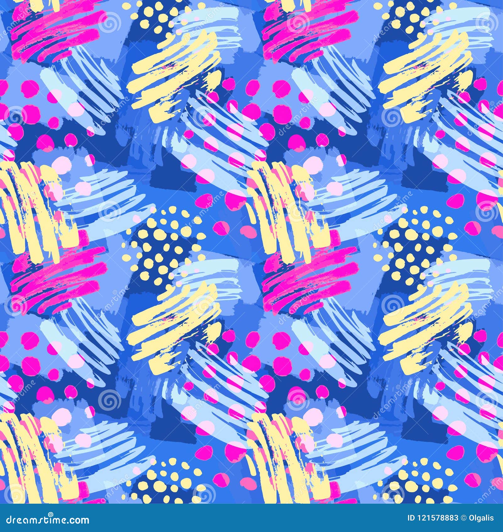 Surface Pattern Design, Graffiti Seamless Hand Craft Expressive Stock ...