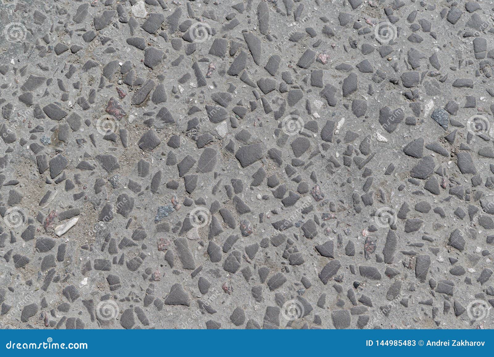 The Surface of the Pavement Laid Small Different Smooth Stones Stock ...