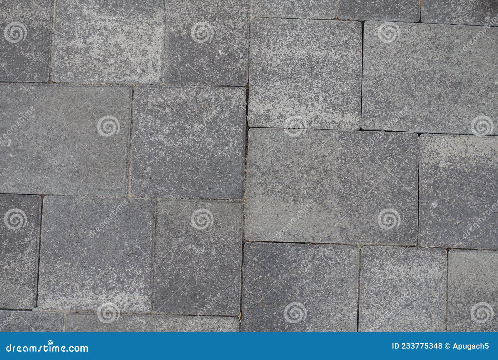 Surface of Pavement Made of Rectangular Grey Concrete Blocks Stock ...