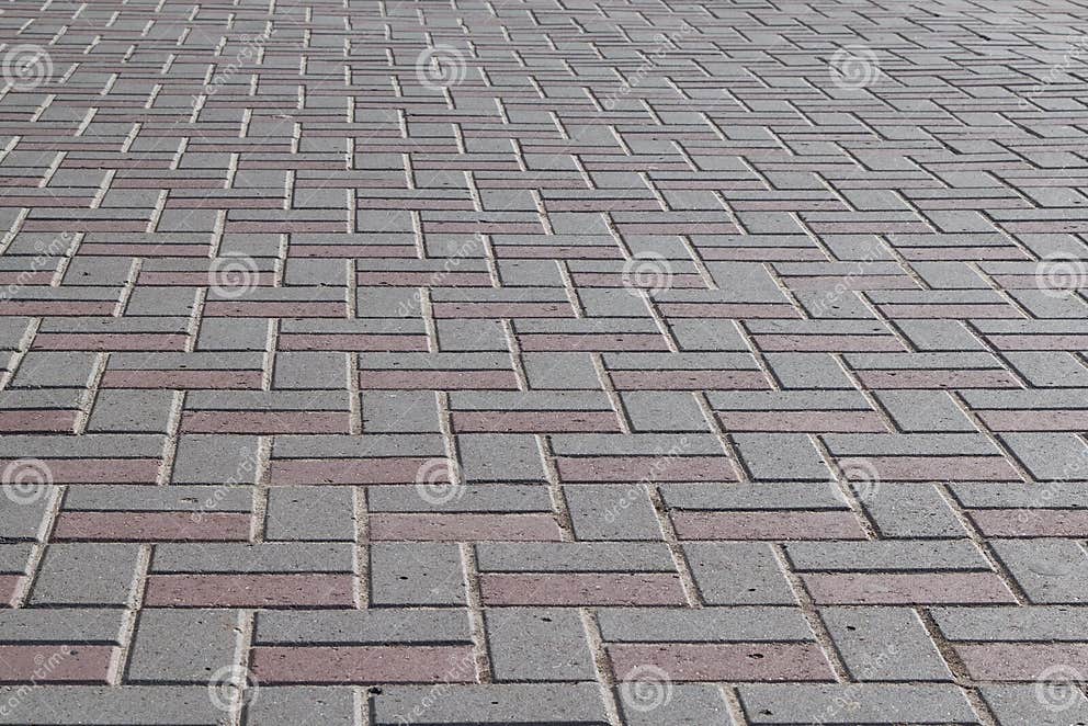 The Surface of the Pavement Paved with Paving Stones of Rectangular ...