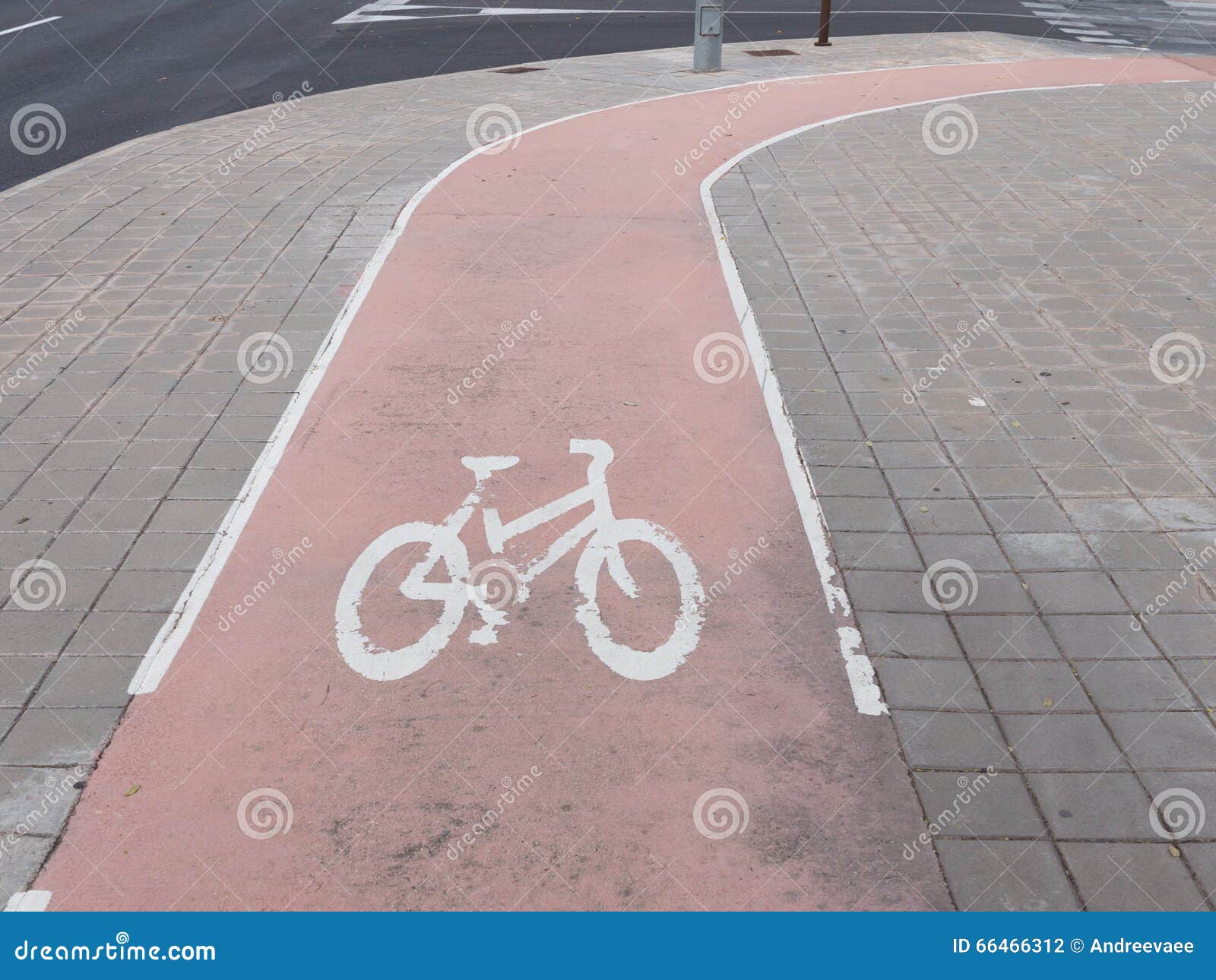 Surface Paving Slabs of the Cycle Path Stock Photo - Image of asphalt ...