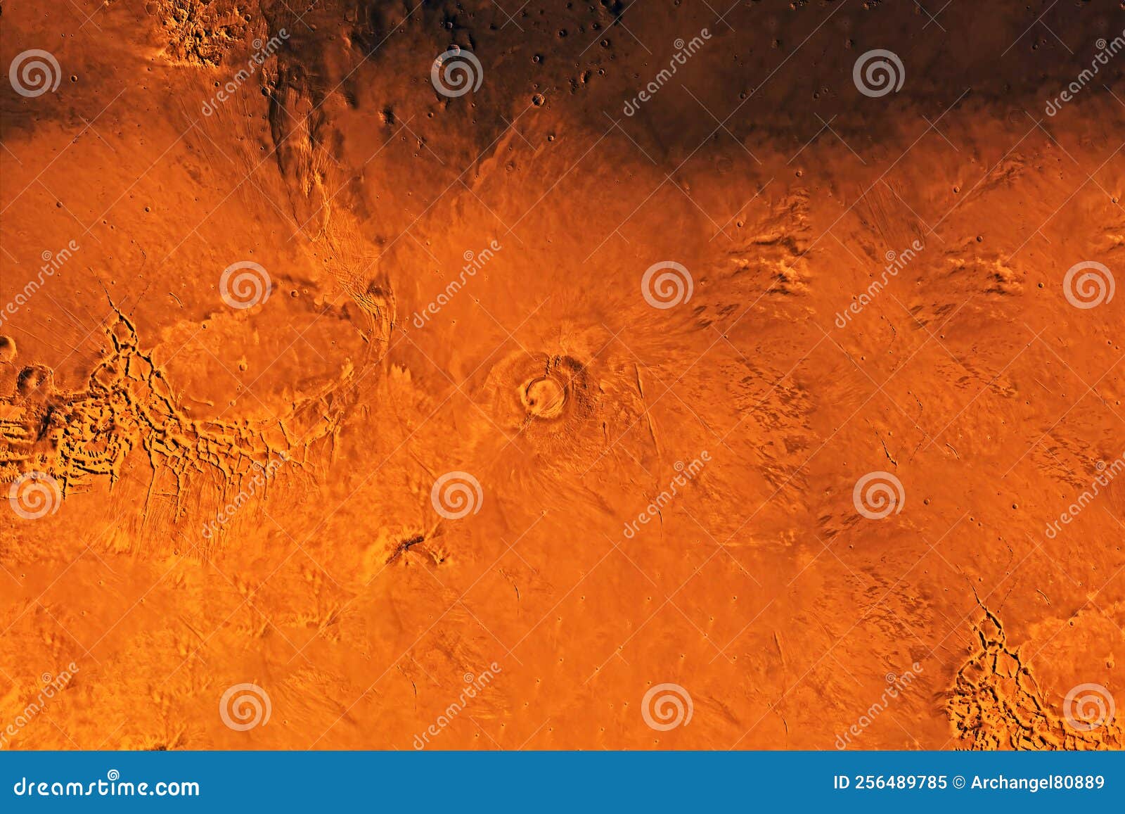 Surface of the Planet Mars. Elements of this Image Furnished by NASA ...