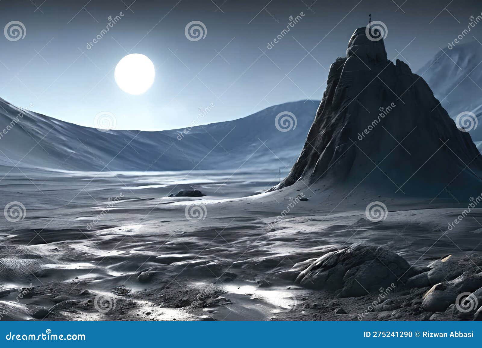 Surface of the Planet in the Space Stock Illustration - Illustration of ...