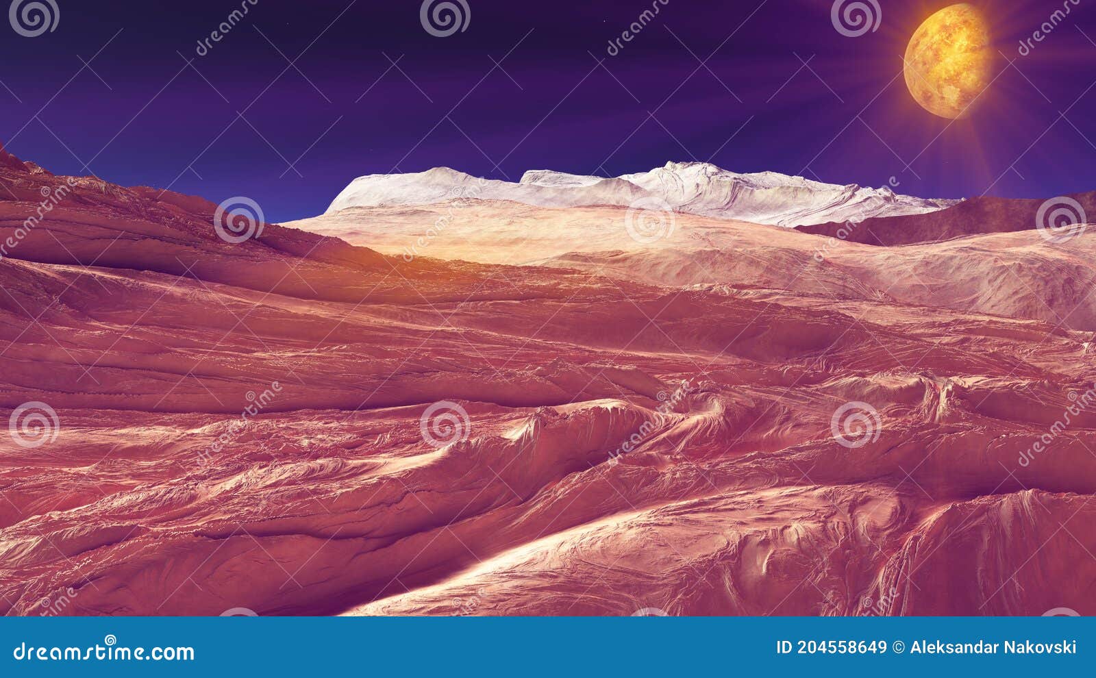 Surface planet in space stock illustration. Illustration of universe ...