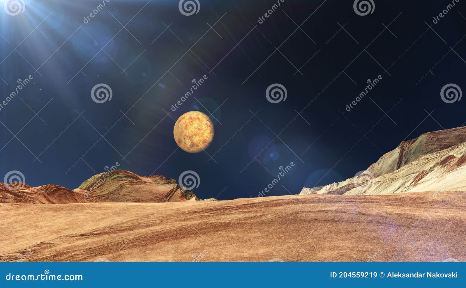 Surface planet in space stock illustration. Illustration of satellite ...