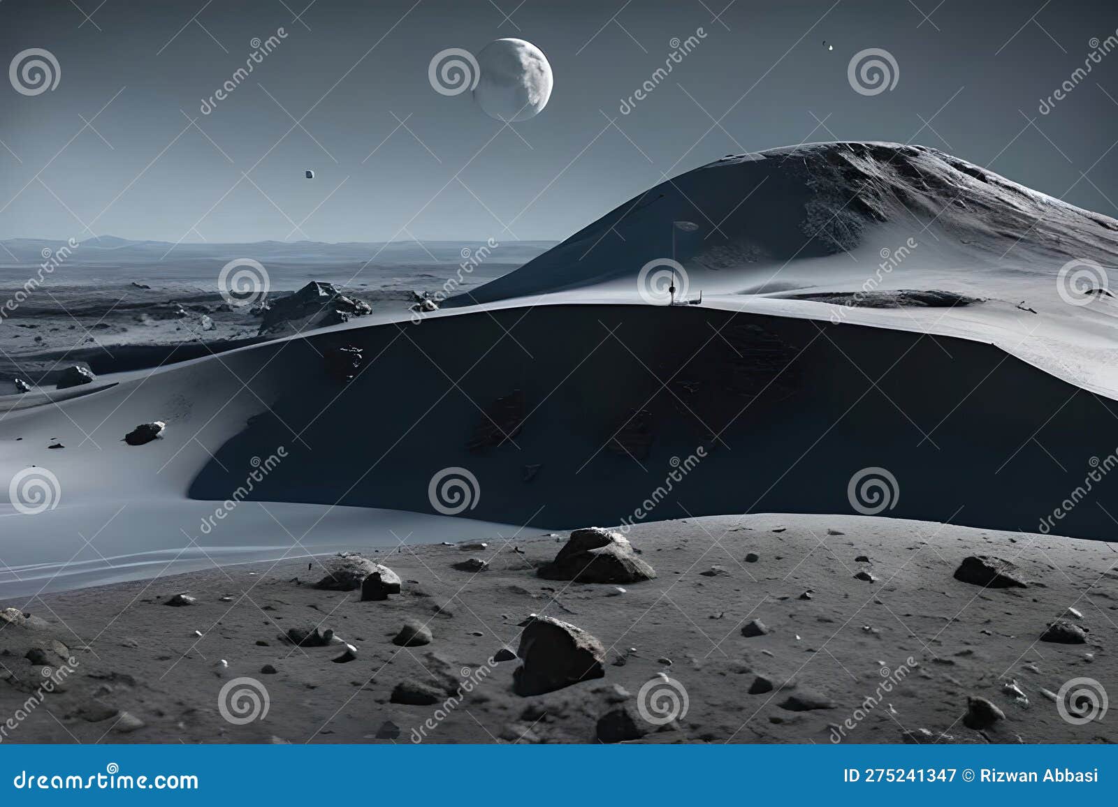 Surface of the Planet in the Space Stock Illustration - Illustration of ...