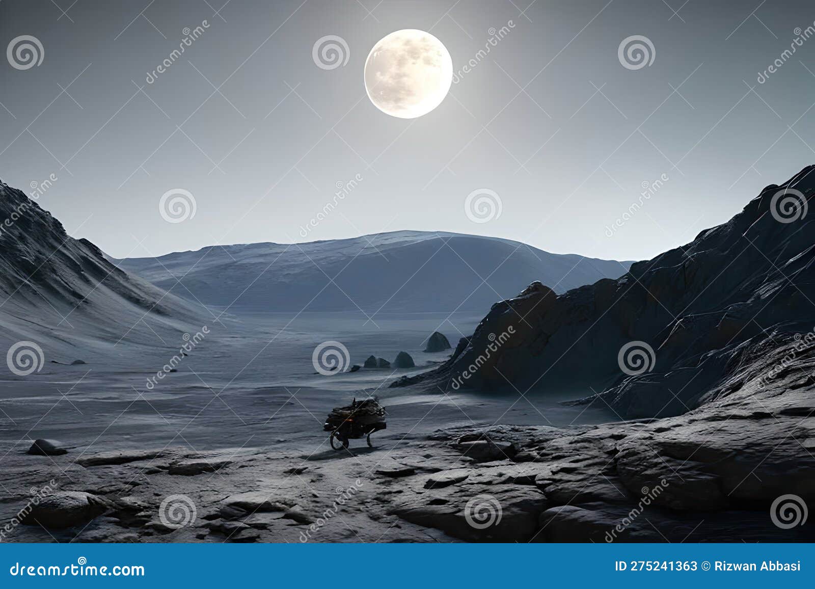 Surface of the Planet in the Space Stock Illustration - Illustration of ...