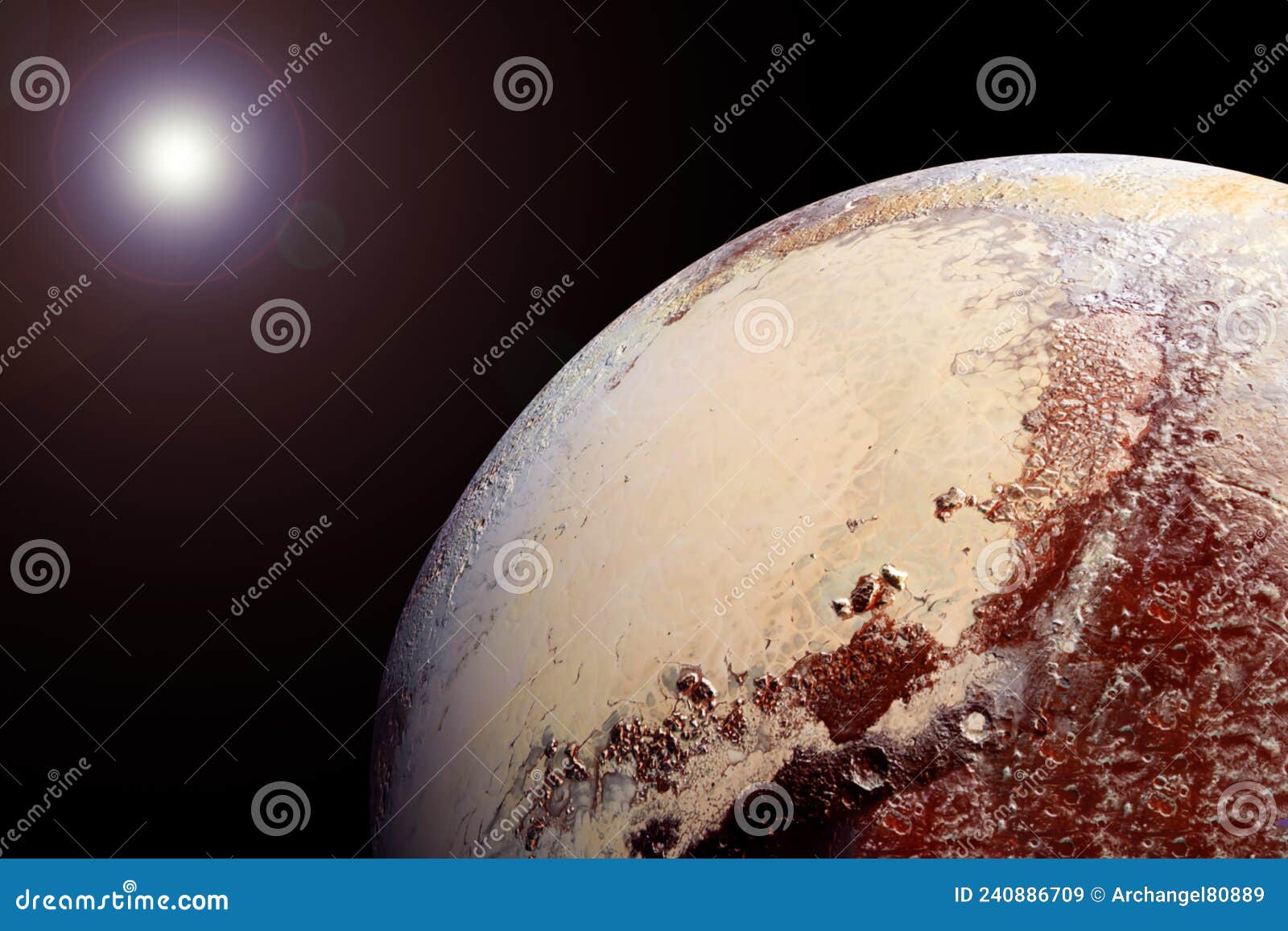Pluto Surface Map Royalty-Free Stock Photography | CartoonDealer.com ...