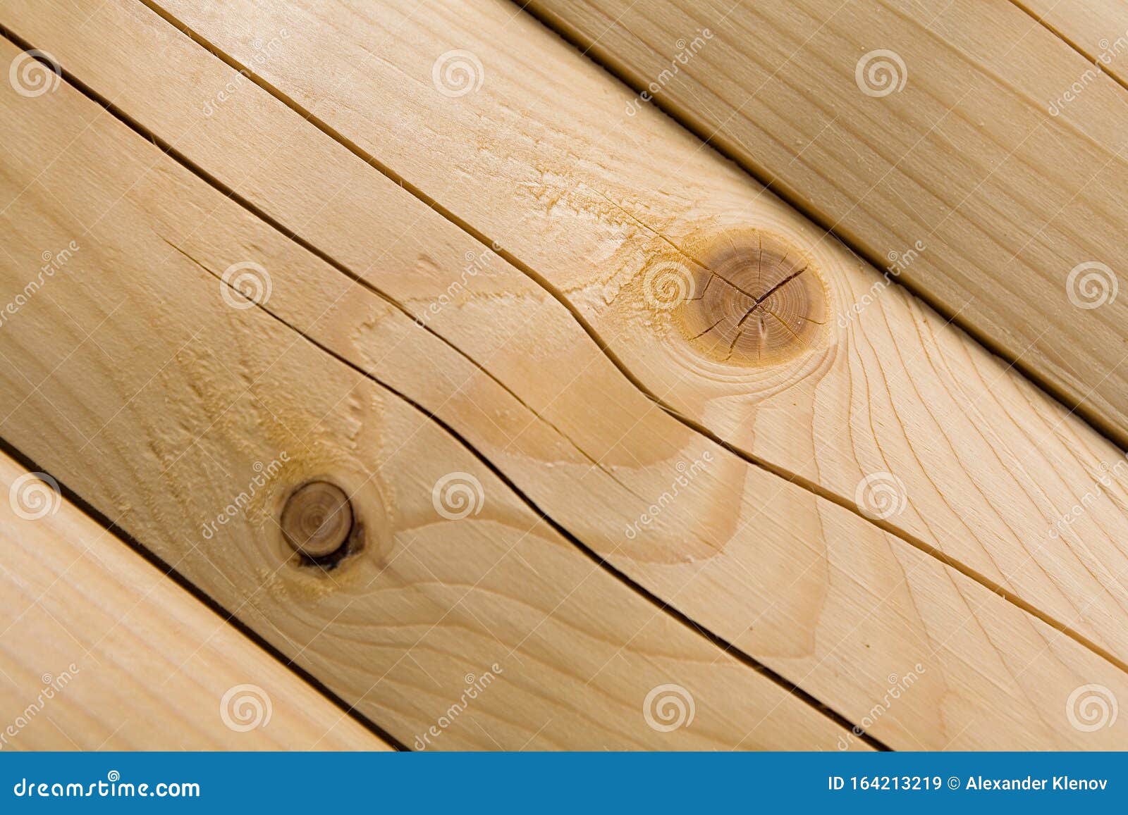 Beam Close-up Building With Under Construction Wooden House With Timber ...