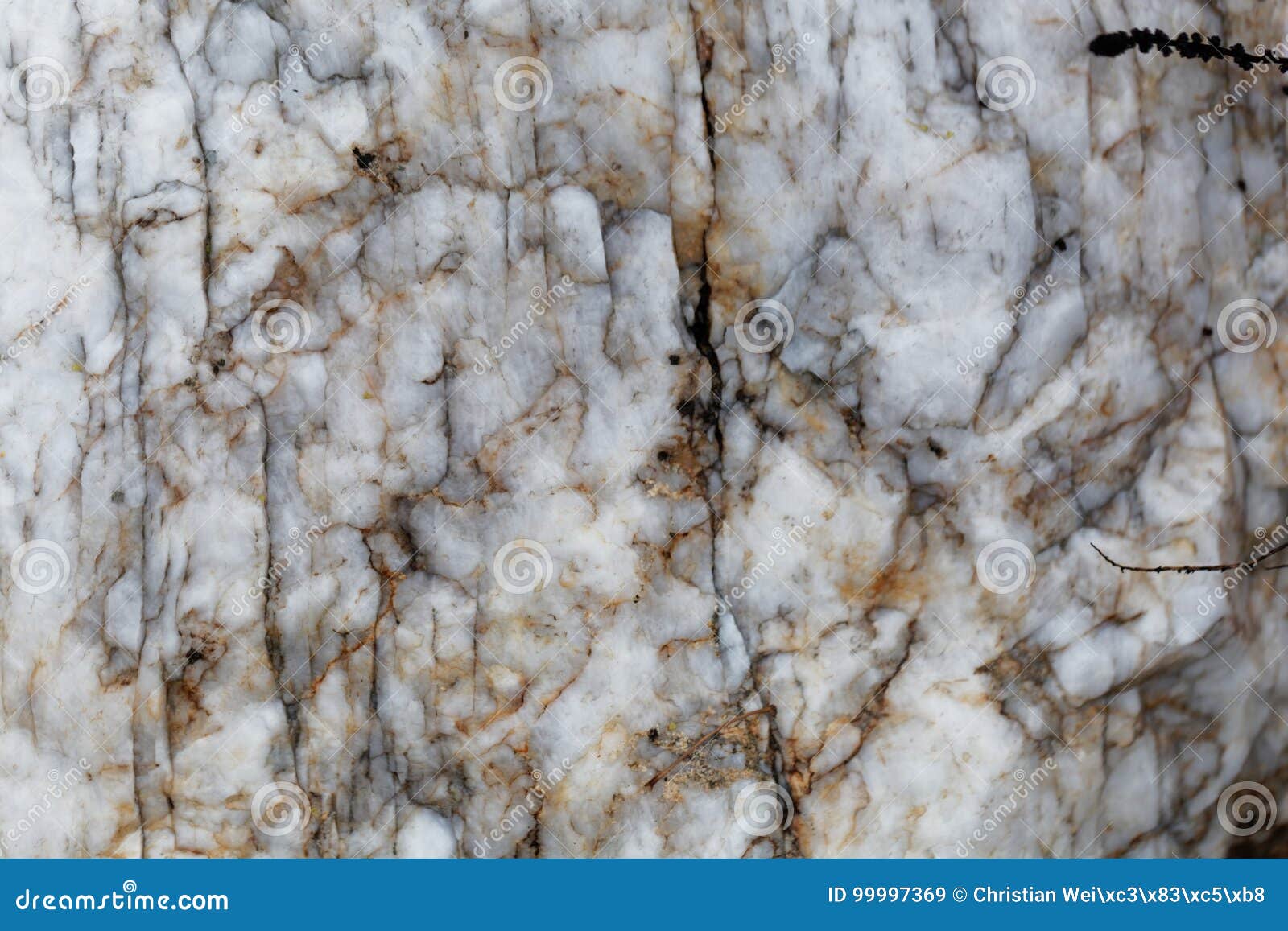 Surface of a quartz vein. stock image. Image of natural - 99997369