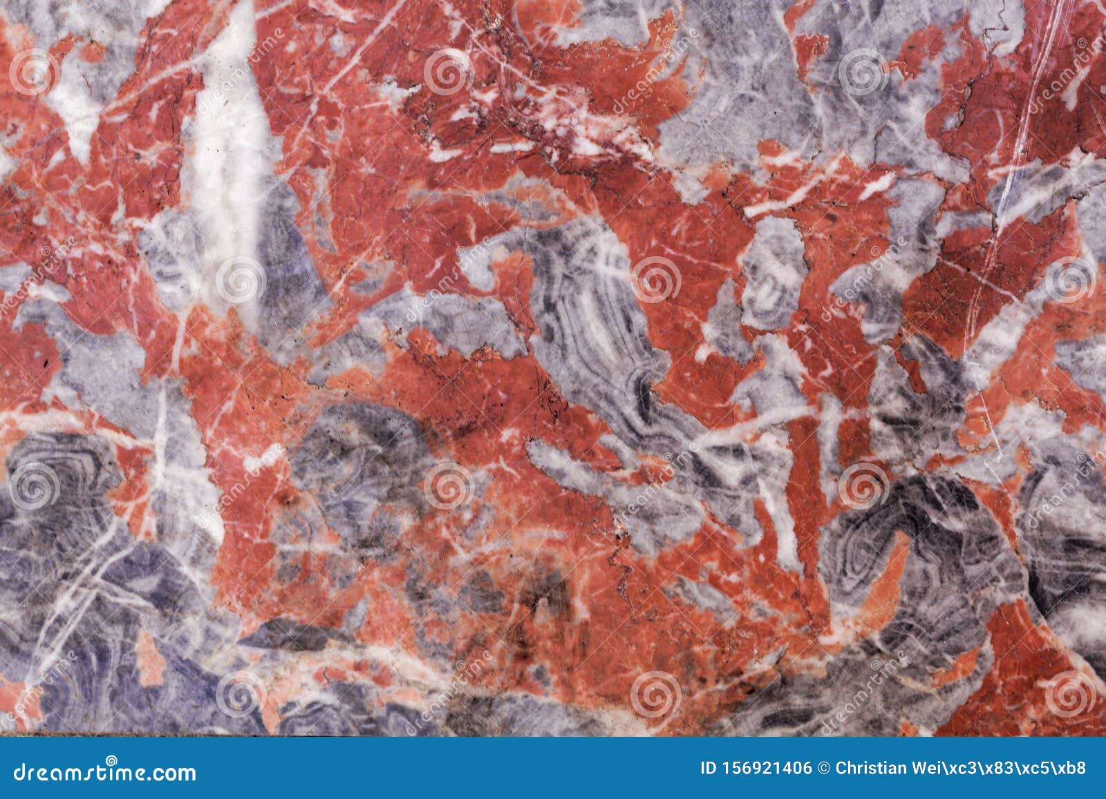 Surface of a Red and Grey Limestone of Devonian Age Stock Photo - Image ...