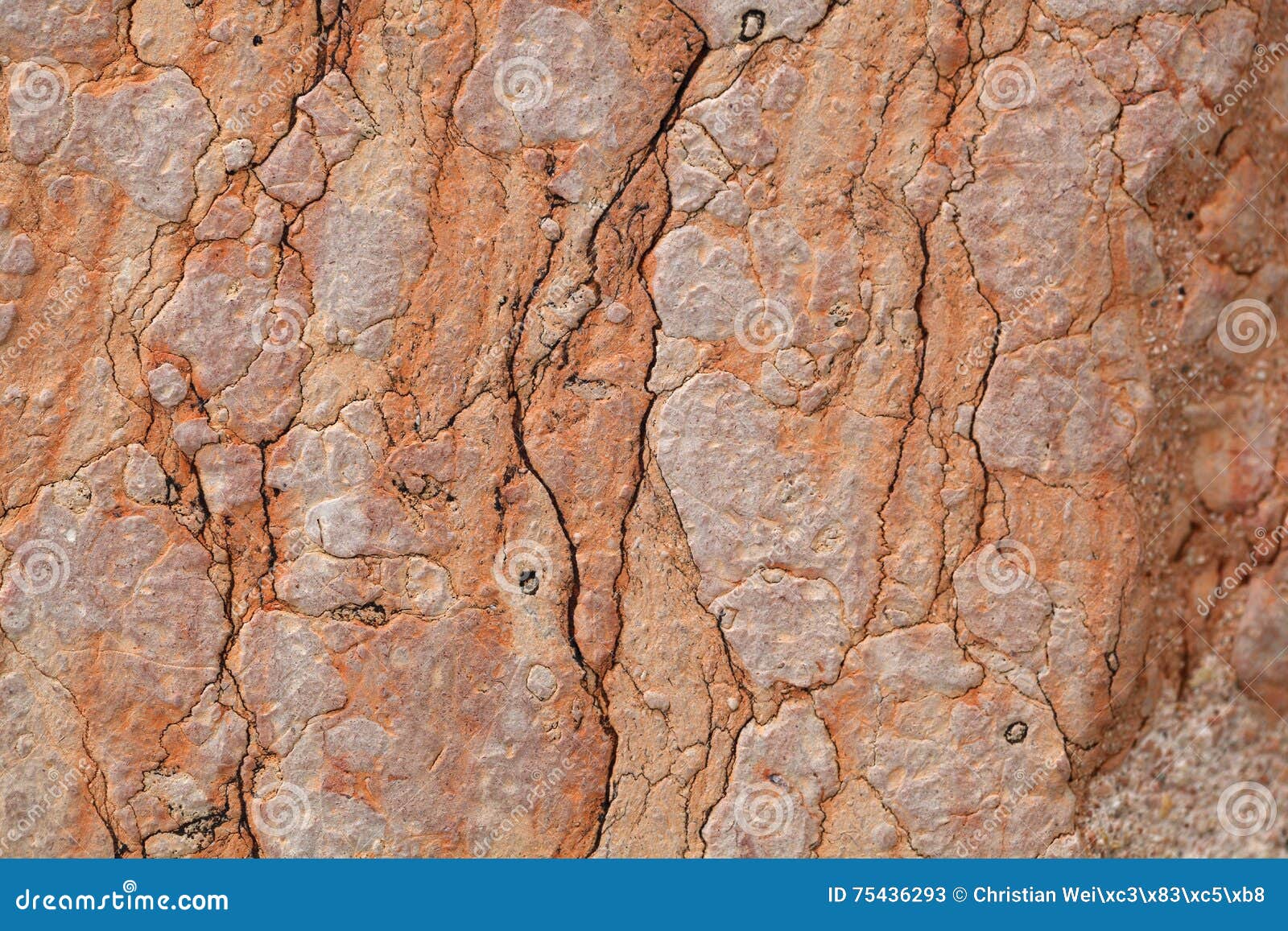 The Surface of Red Nodular Limestone Stock Image - Image of small ...