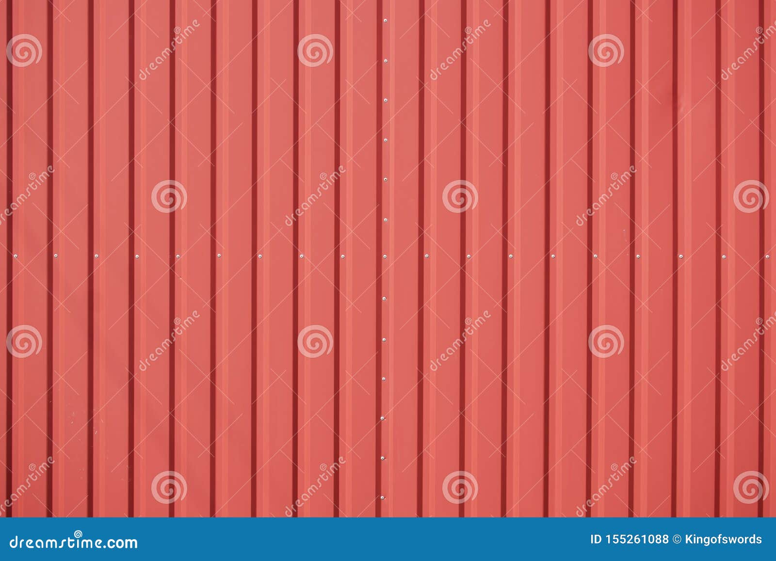 Surface of Red Profile Metal Sheeting Stock Photo - Image of fluted ...
