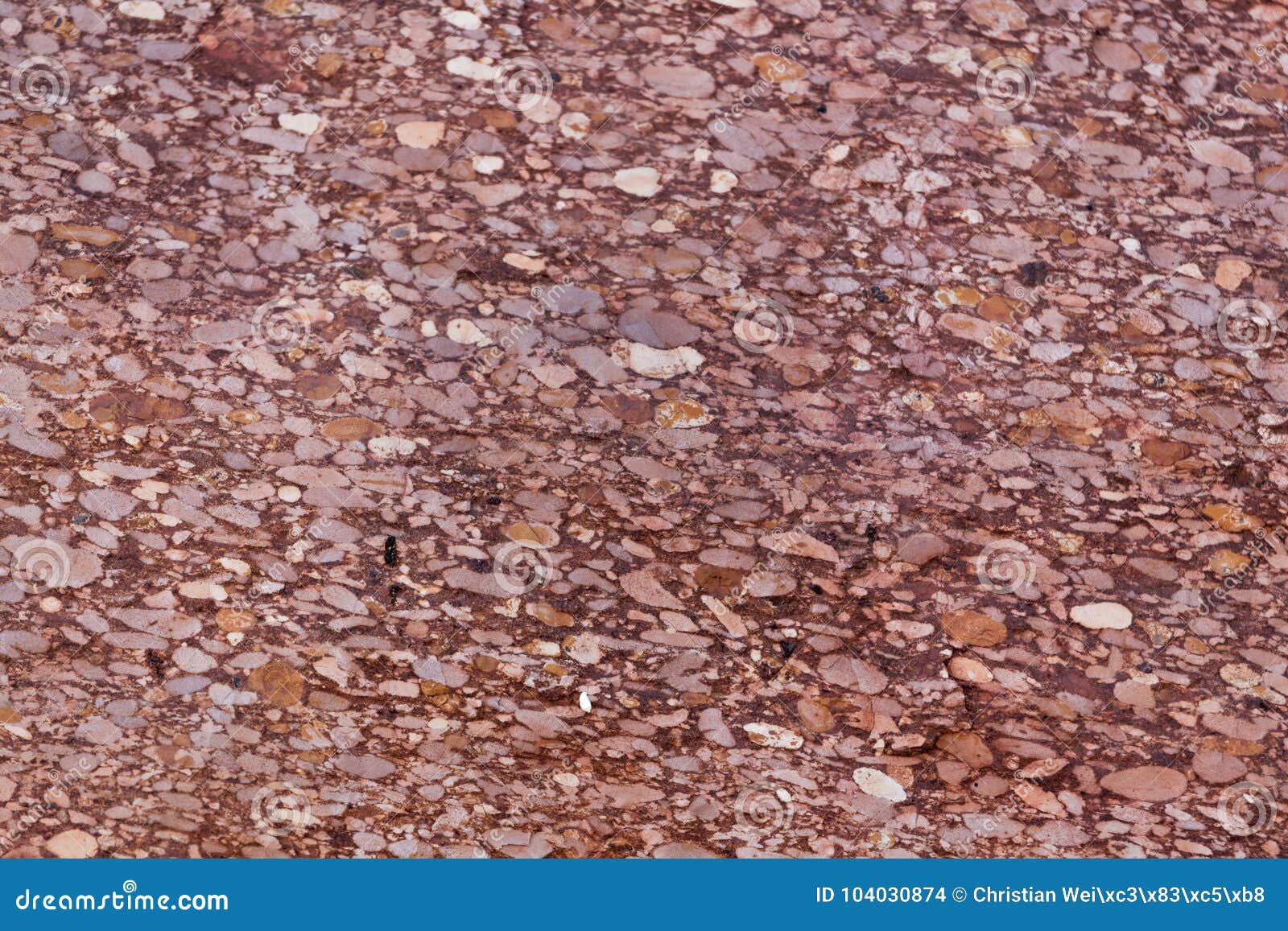 Surface of a Red Sandstone with Siliceous Particles Stock Photo - Image ...