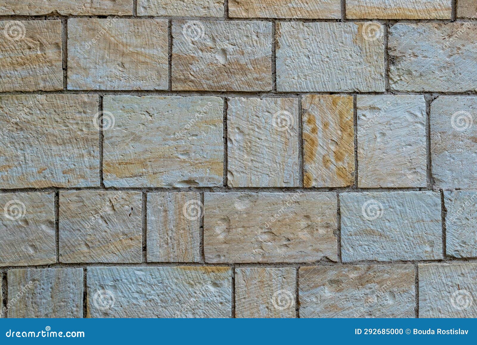 Surface of Regular Rectangular Sandstone Stones Stock Photo - Image of ...
