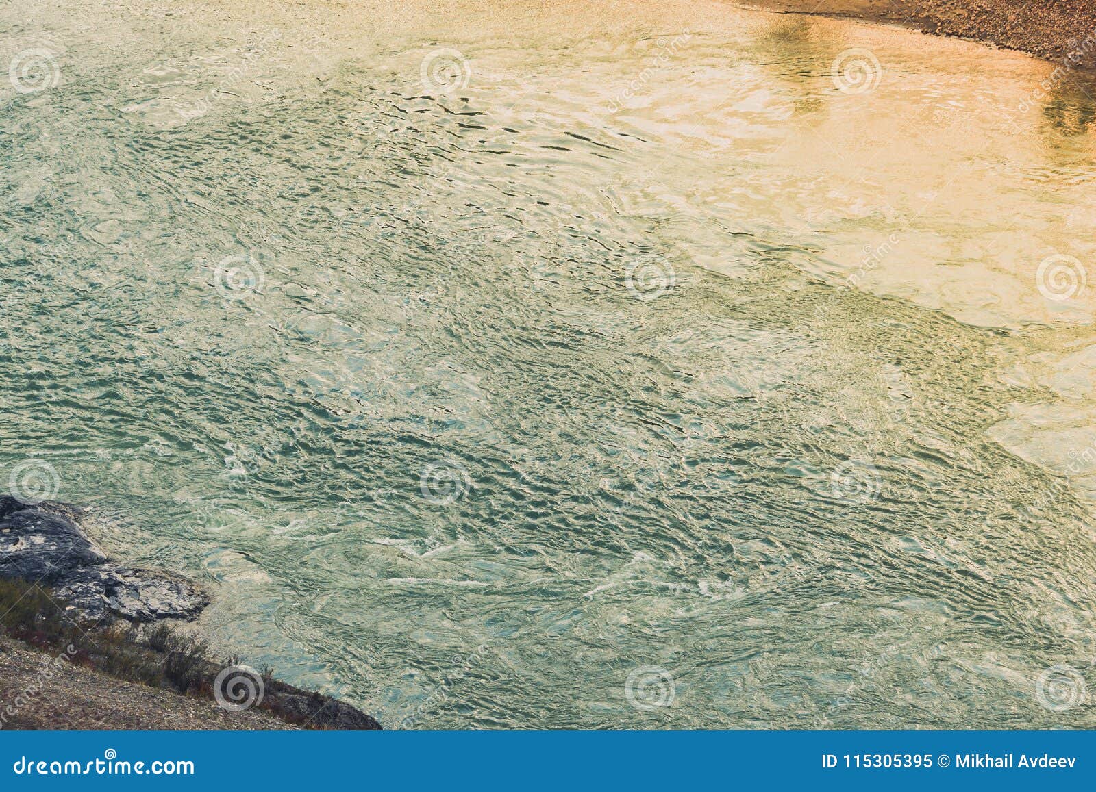 The Surface of the River, the Surface of the Water As a Background ...