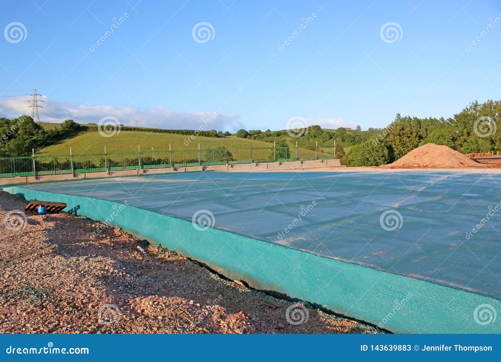 Surface of a Road Bridge Under Construction Stock Image - Image of ...