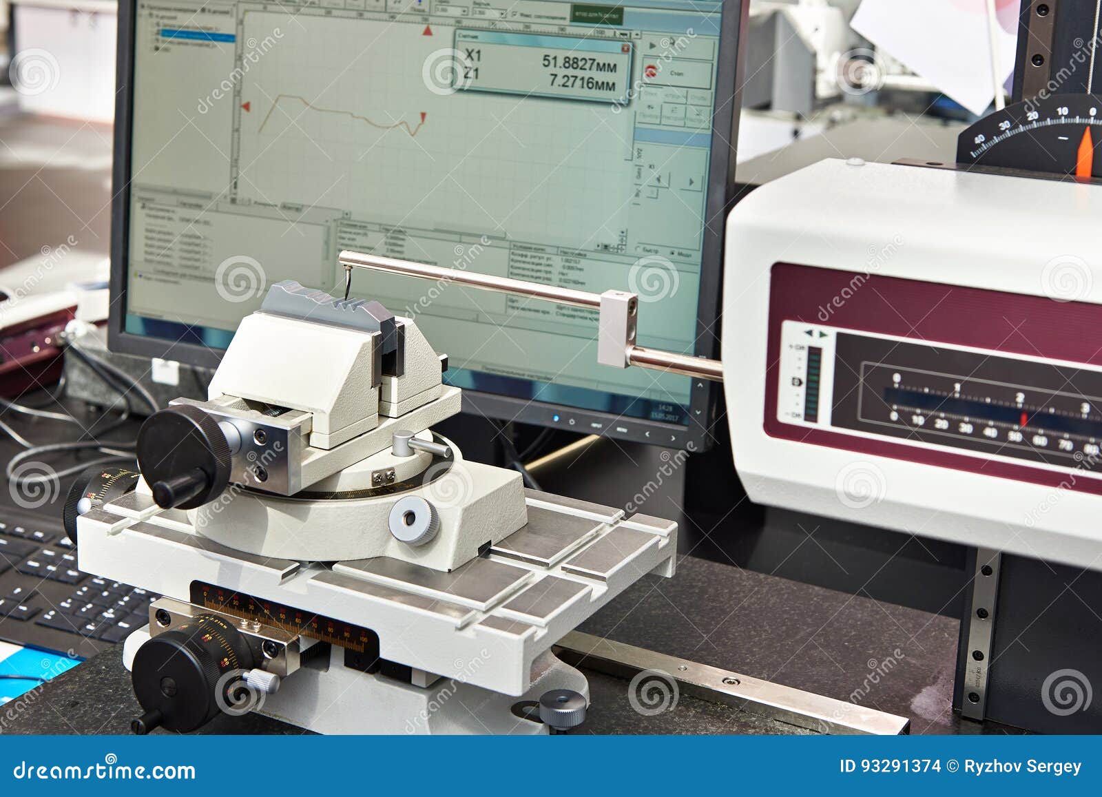 Surface Roughness Tester, Profiler Of Parts Stock Photography ...