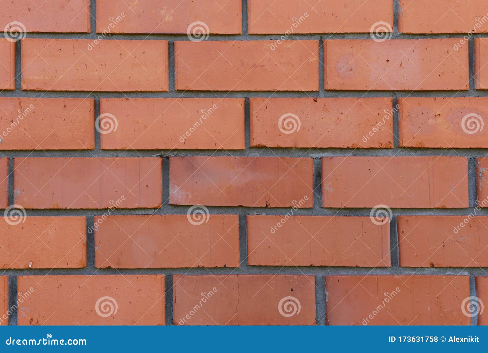 The Surface of the Rows of Brick Walls of Red Bricks Stock Photo ...
